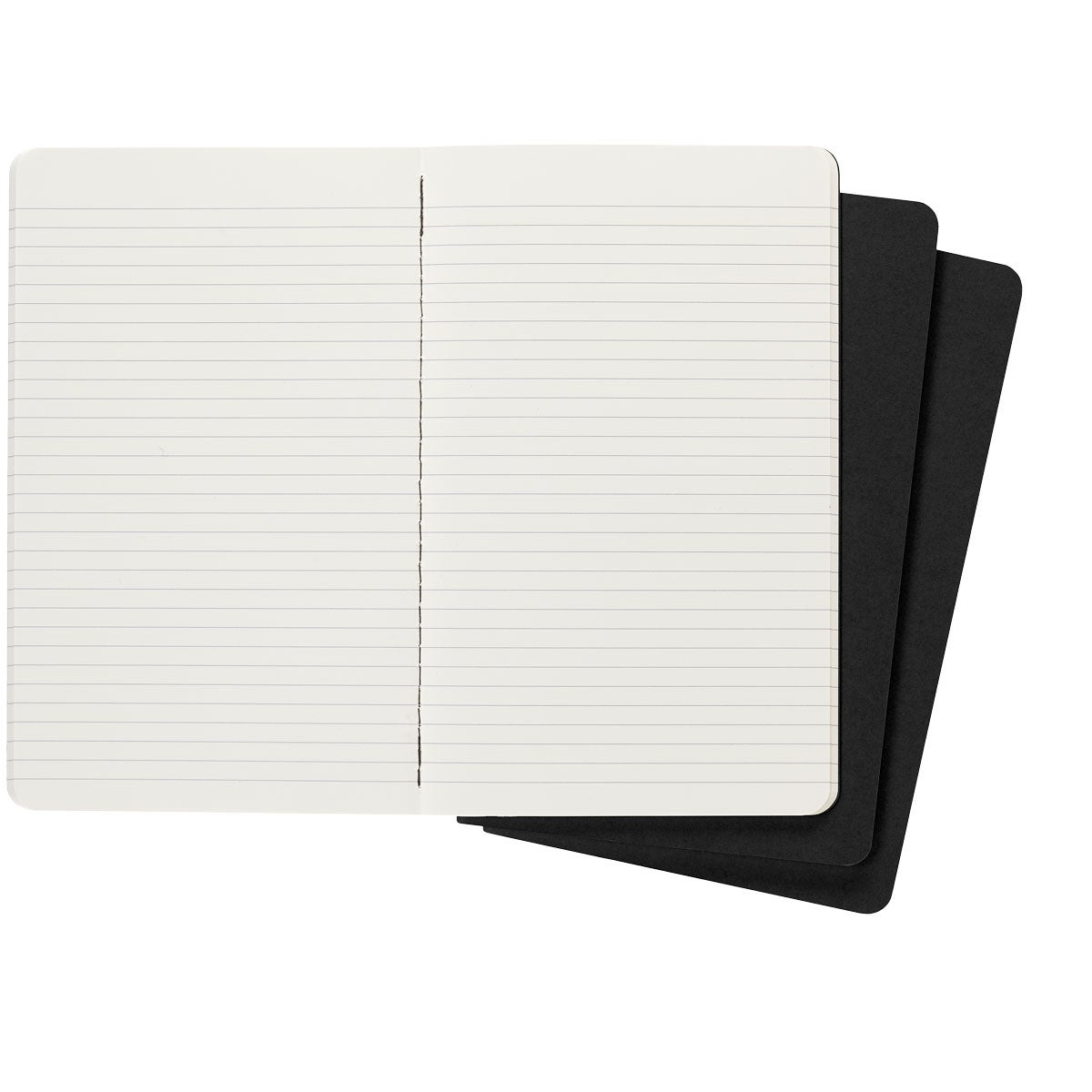 Moleskine Cahier Journals Large Black Ruled Pack 3 | Paper Plus